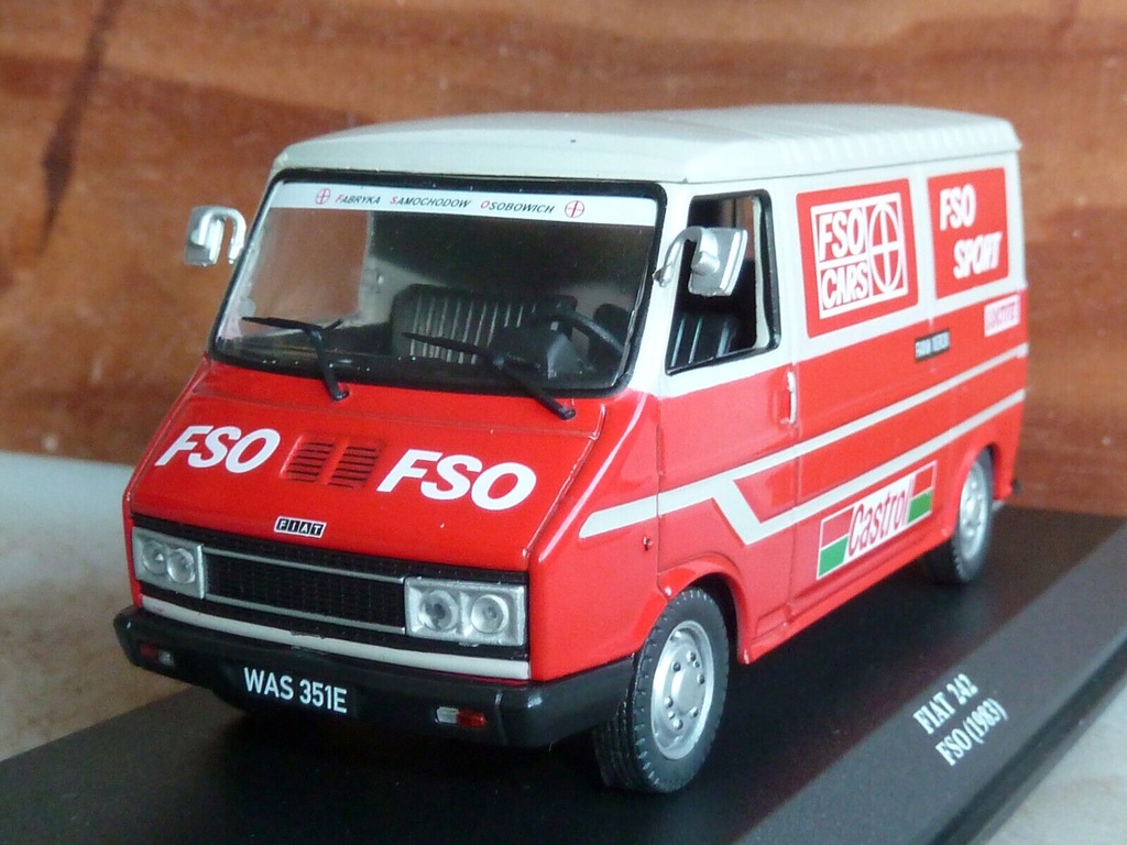 FIAT 242 FSO Sport Team 1983 rajd IXO 1/43 OSTATNI! - 15101834363 - oficjalne archiwum Allegro
