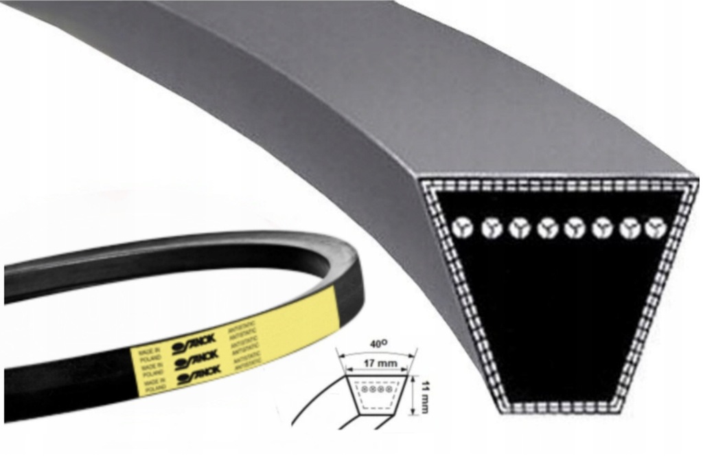 Pas klinowy klasyczny STOMIL (pasek) B 1420 - 12092153868 - oficjalne ...