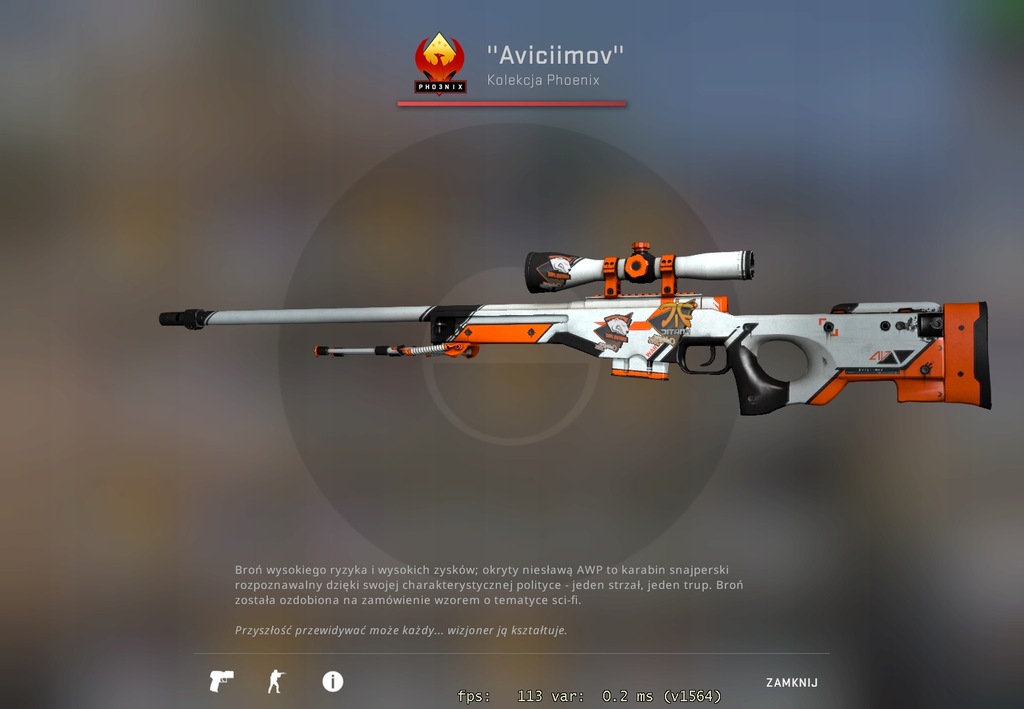 AWP Asiimov CS GO SKIN - 13666072164 - oficjalne archiwum Allegro