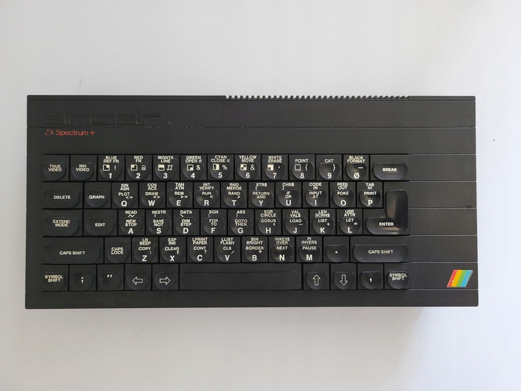 ZX Spectrum 48+ retro komputer mod AV nowa membrana klawiatury ...