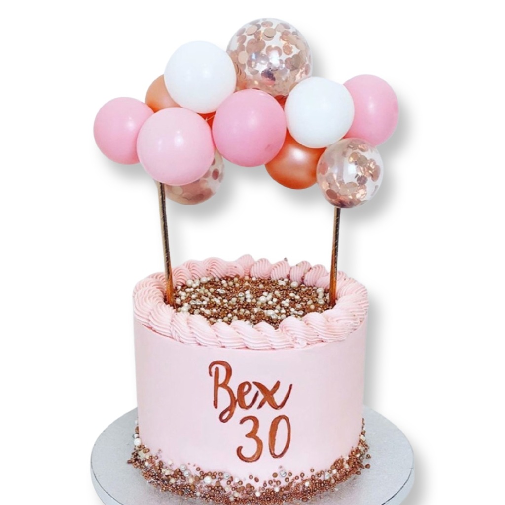 TOPPER BALONY NA TORT URODZINY DEKORATOR TOPER 7 - 12418075165 ...