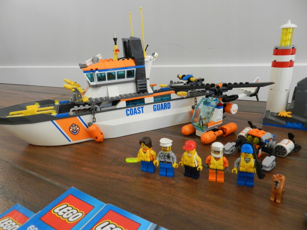 LEGO CITY Coast Guard 60014 Patrol *statek* Łódka - 7964125990 ...