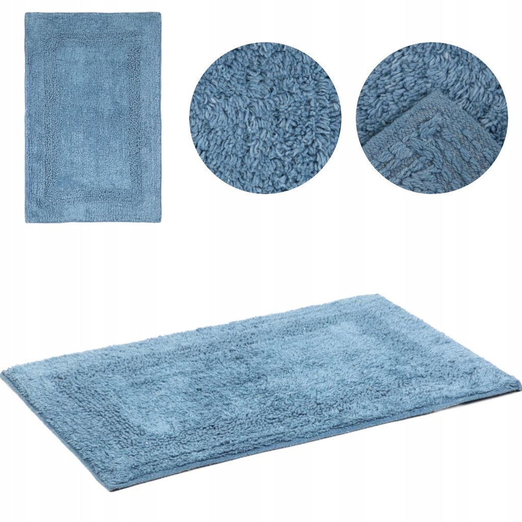 Dywanik antypoślizgowy łazienkowy TUTUME niebieski 40x60 cm HOMLA - 14390868831 - oficjalne ...