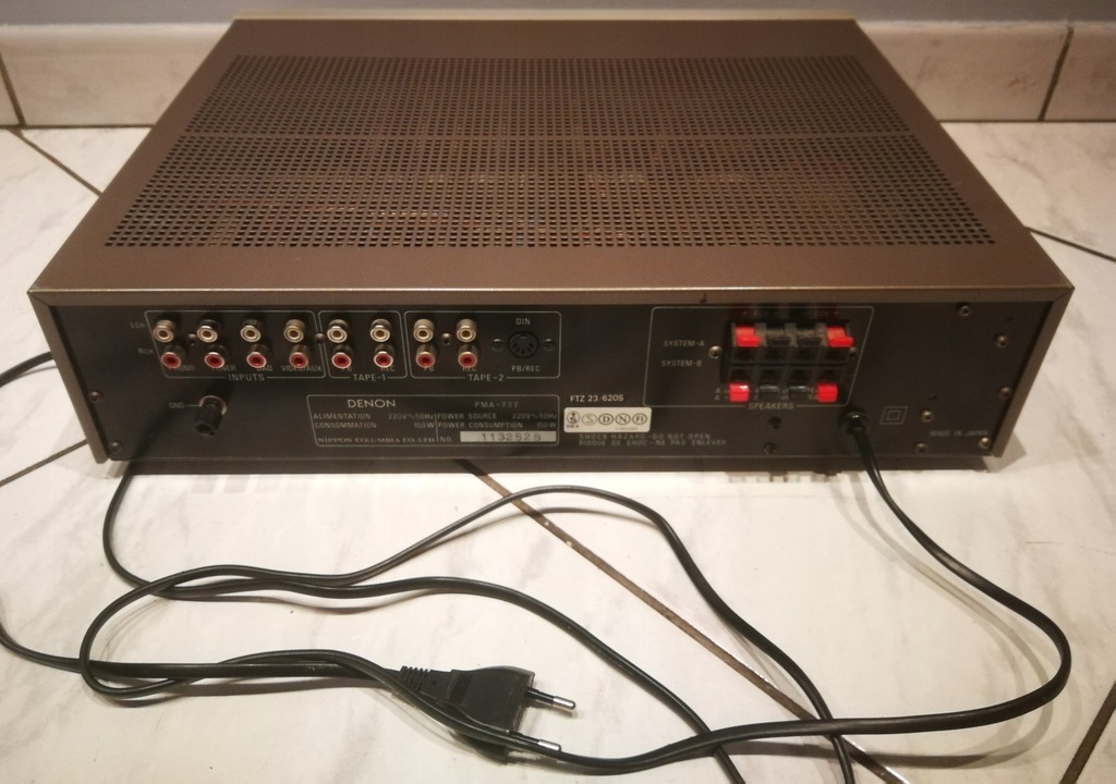 Wzmacniacz STEREO HI-FI Denon PMA-737 Vintage - 12728529110 - oficjalne archiwum Allegro