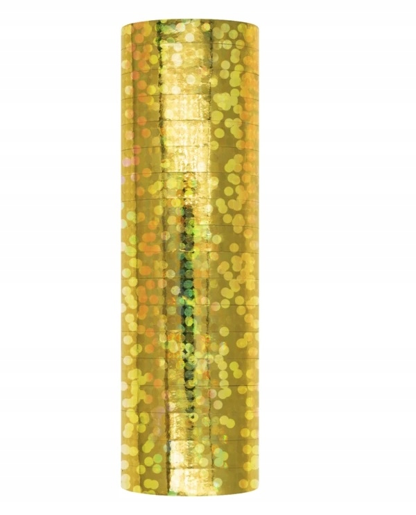 Serpentyna holograficzna brokatowa złota - 10731778420 - oficjalne ...