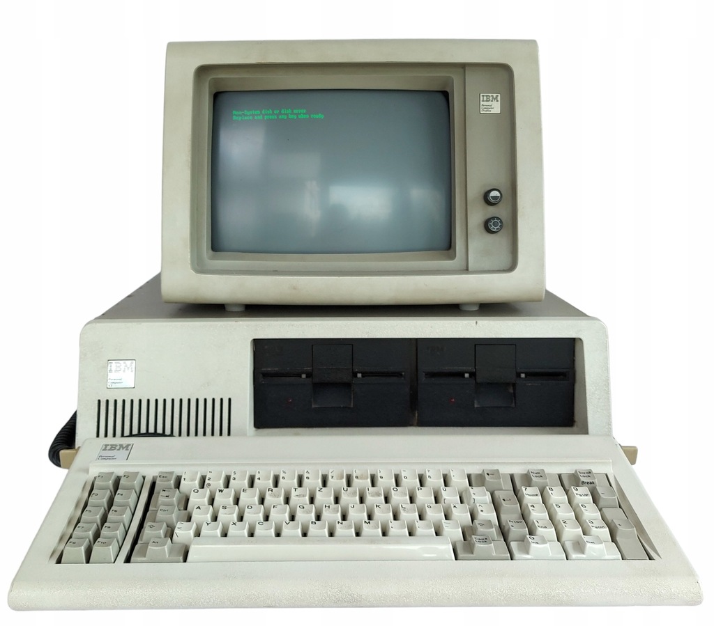 KOMPUTER IBM XT 5160 + MONITOR + KLAWIATURA - 14024360678 - oficjalne ...
