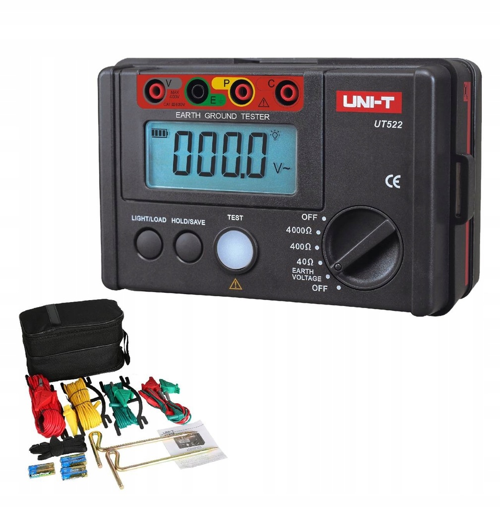 Miernik rezystancji elektryczny uziemienia multimetr UNI-T UT522 Zestaw - 15744250504 ...