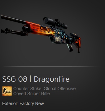 SSG 08 Dragonfire Factory New SKINY CS GO - 12684155694 - oficjalne ...