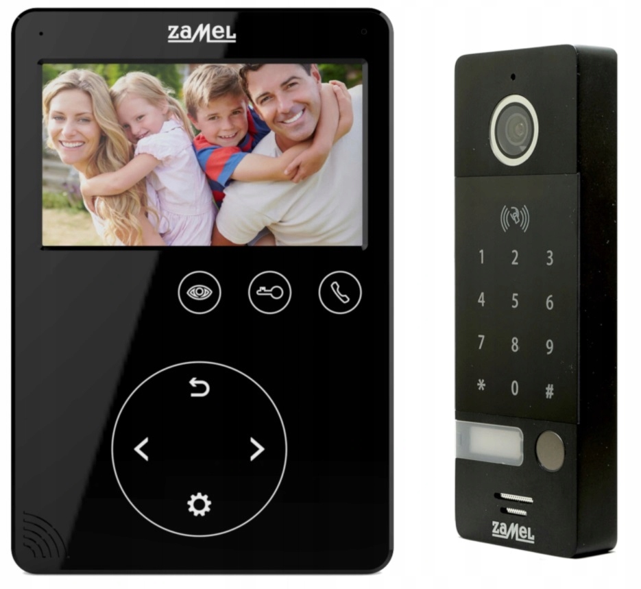Wideodomofon ZAMEL VP-816B szyfrator czytnik kart - 7471013500 ...