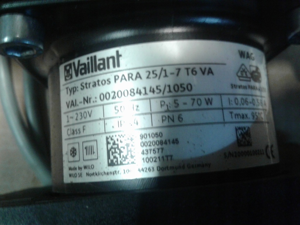 Pompa obiegowa VAILLANT Stratos PARA 25/1-7 - 13011959180 - oficjalne ...