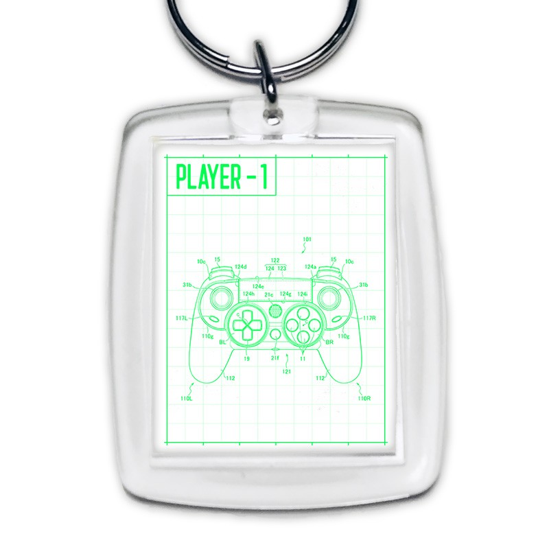 brelok dla gracza gamera pad rysunek techniczny - 10845087453 ...