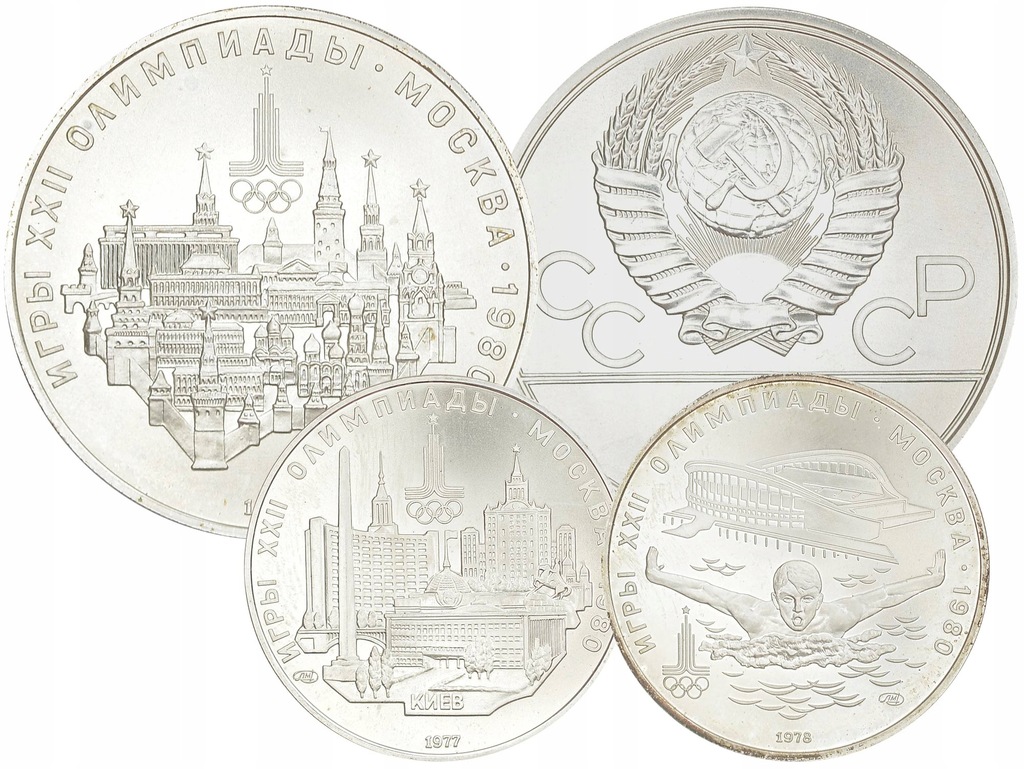 6.db.ZEST., ZSRR, MONETY SZT.3 MOSKWA '80 - 15594097753 - oficjalne ...