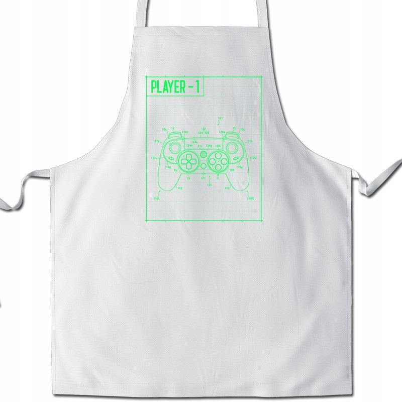 fartuch dla gracza gamera pad rysunek techniczny - 10699035010 ...