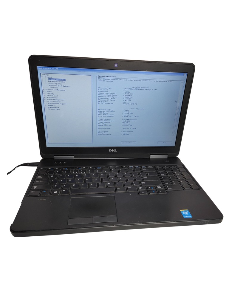 Laptop DELL LATITUDE E5540 15,6" Intel Core i5-4210U 4 GB - 17165401152 - oficjalne archiwum Allegro