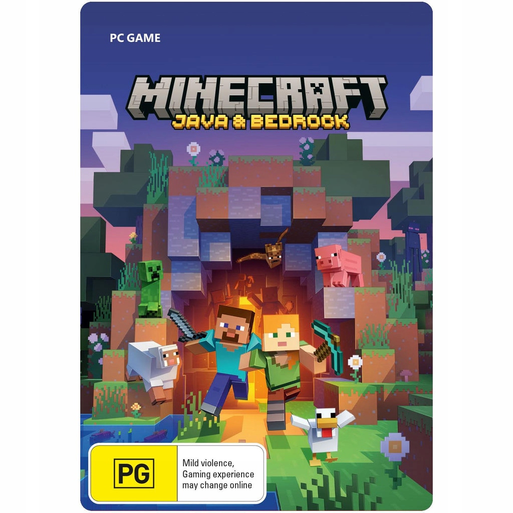 MINECRAFT JAVA + BEDROCK + WINDOWS 10/11 KLUCZ PC (NIE GAME-PASS ...