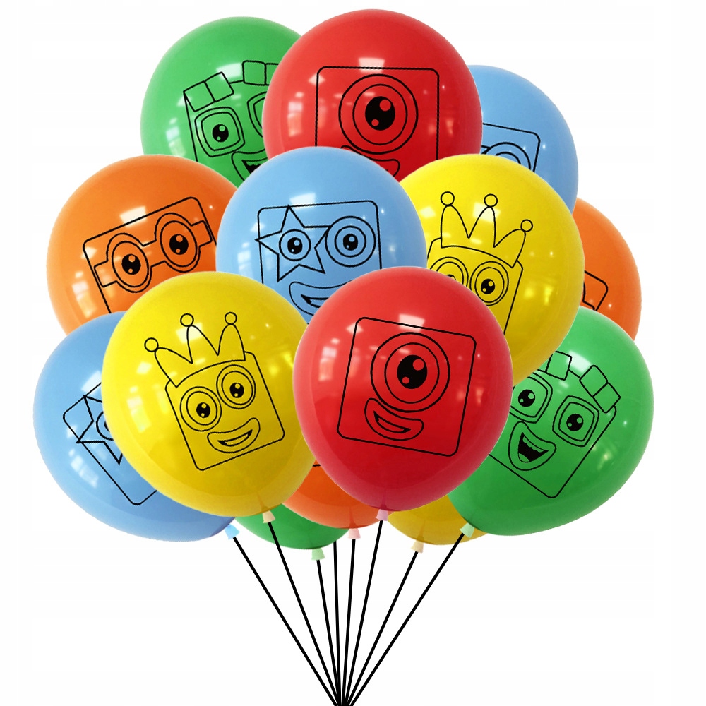 Numberblocks dekoracje urodzinowe jednorazowa ozdo - 13420856908 - oficjalne archiwum Allegro