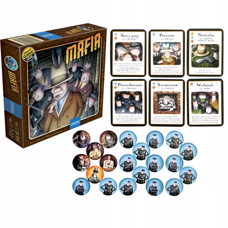 Gra Planszowa MAFIA Najlepsza Gra Towarzyska od 8 lat FAJNA GRA i ...