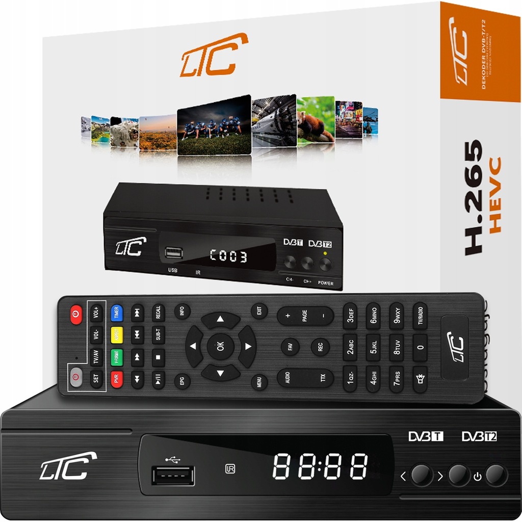 DEKODER TUNER TV NAZIEMNEJ HD DVB-T DVB-T2 / WiFi - 12859949541 ...