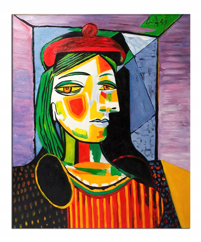 Picasso Kobieta w czerwonym berecie piękny obraz - 14003419095 ...