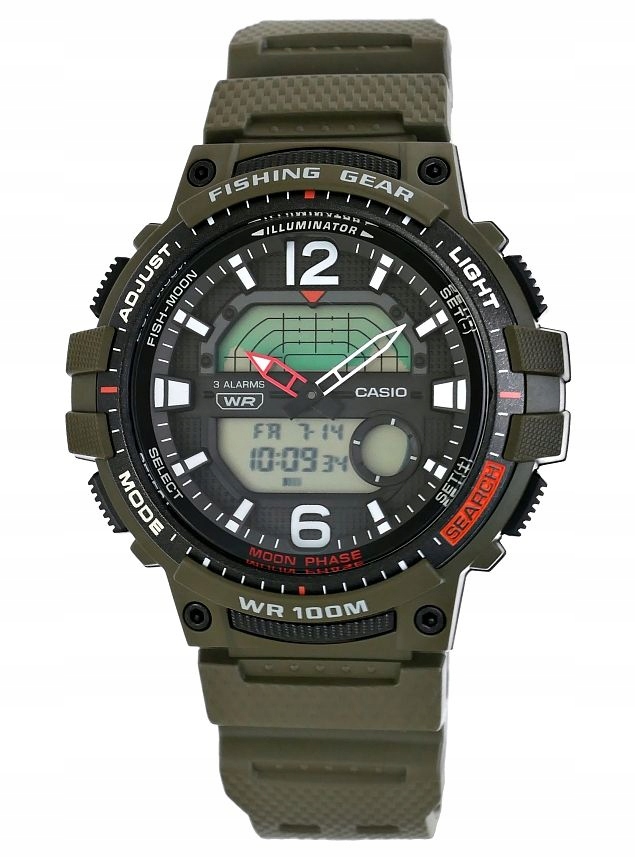 Zegarek Casio WSC-1250H-3AVEF 10 Bar Do pływania U - 11287546983 ...