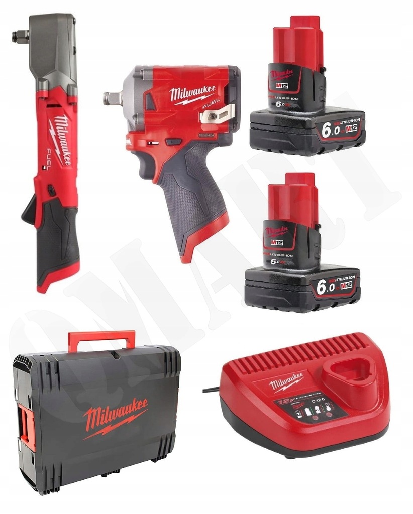 Milwaukee M12 Zestaw FRAIWF38 FIWF38 Klucz Udarowy - 12310000073 - oficjalne archiwum Allegro
