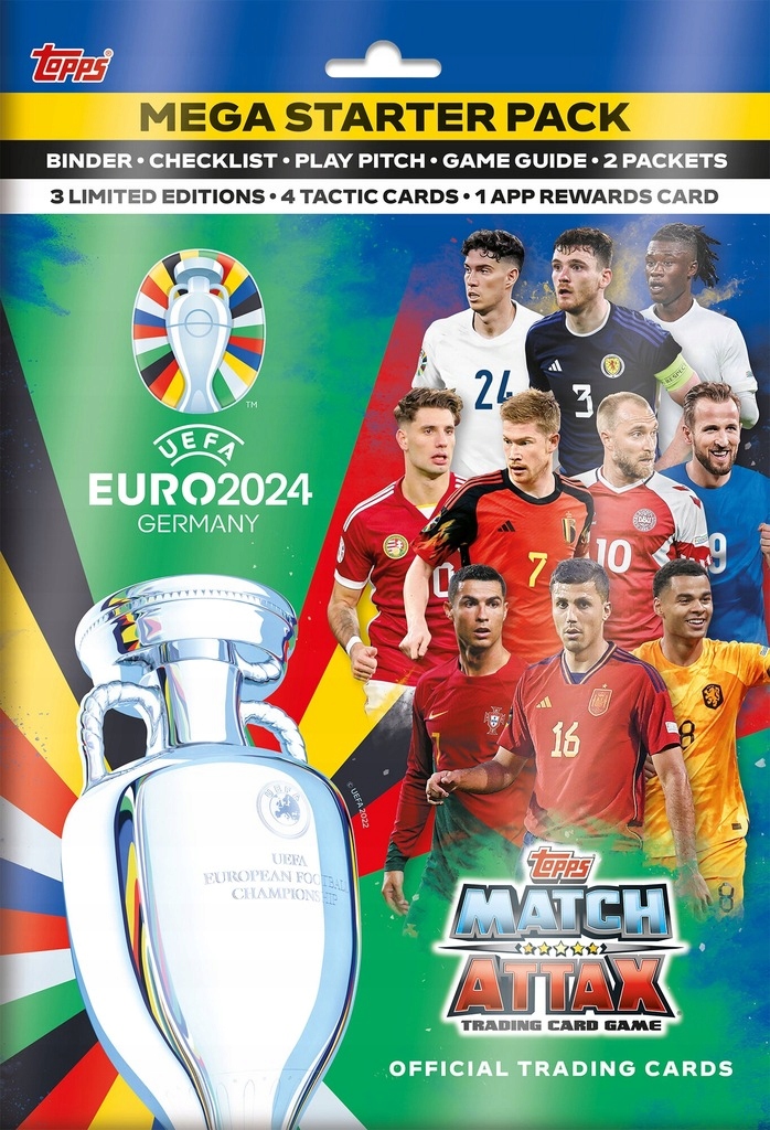 Album na karty piłkarskie EURO 2024 Zestaw Startowy Match Attax Topps ...