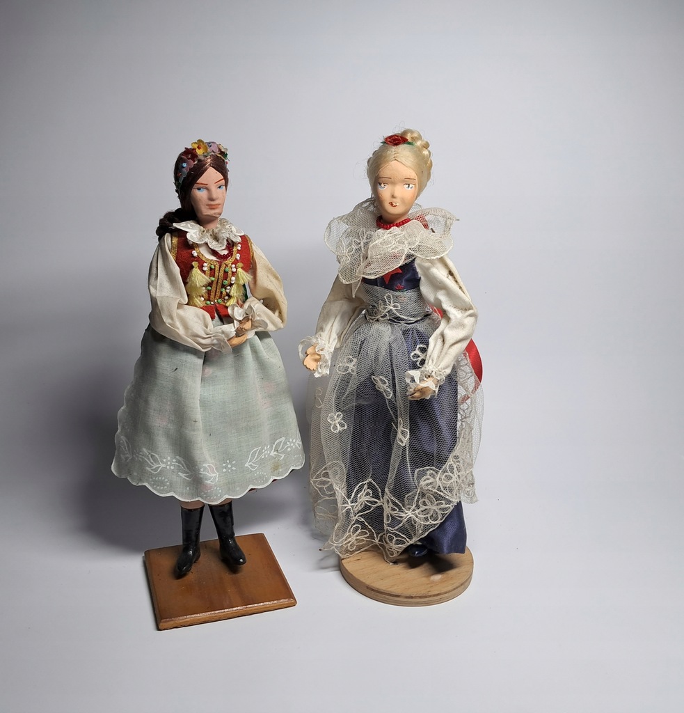 STARA LALKA REGIONALNA DWIE DZIEWKI - 14669888684 - oficjalne archiwum ...