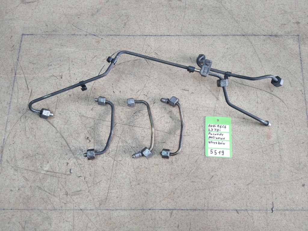 PRZEWODY PALIWOWE WTRYSKÓW AUDI A6 C6 2.7 TDI - 12099838922 - oficjalne ...
