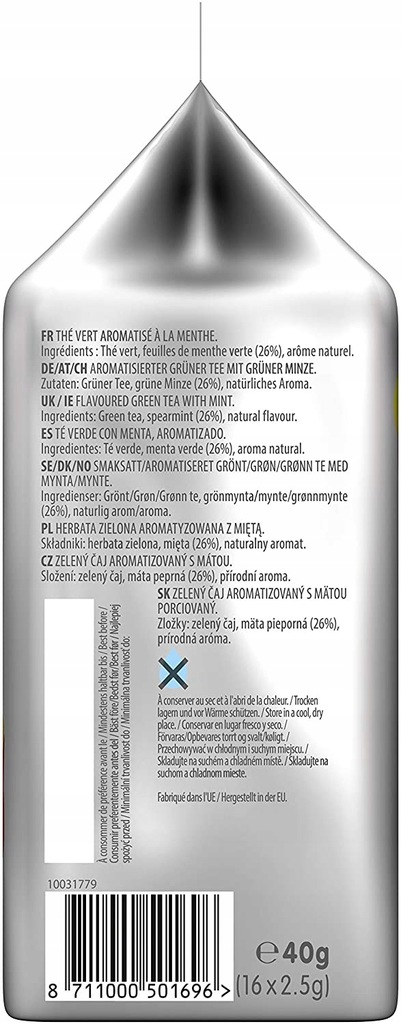 TASSIMO HERBATA GREEN TEA & MINT 16 TEA TIME - 10775570781 - oficjalne ...