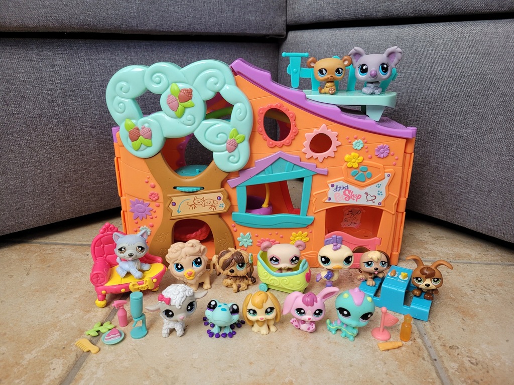 Littlest Pet Shop zestaw 14 LPS + dodatki domek - 13154285863 ...