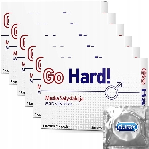 6x Go-Hard Tabletki na potencję erekcję EREKCJA - 7255450233 ...