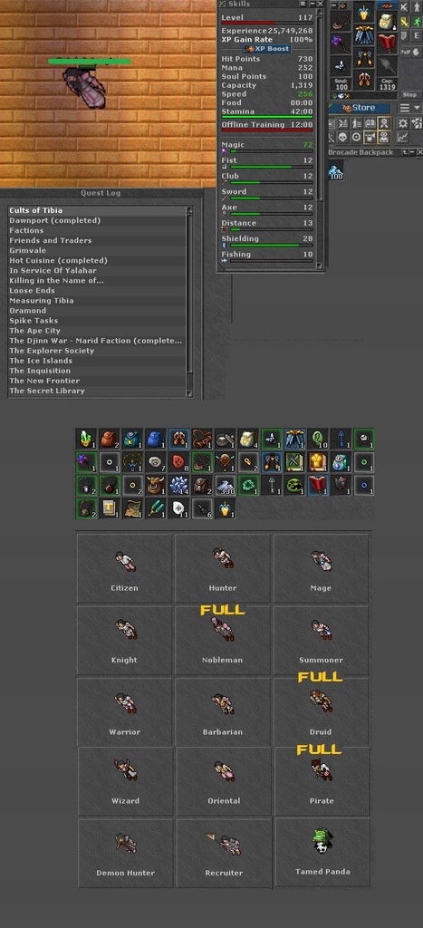 TIBIA 117LVL MS SORCERER ANTICA +1KK GOLD +FULL EQ - 12623245546 ...