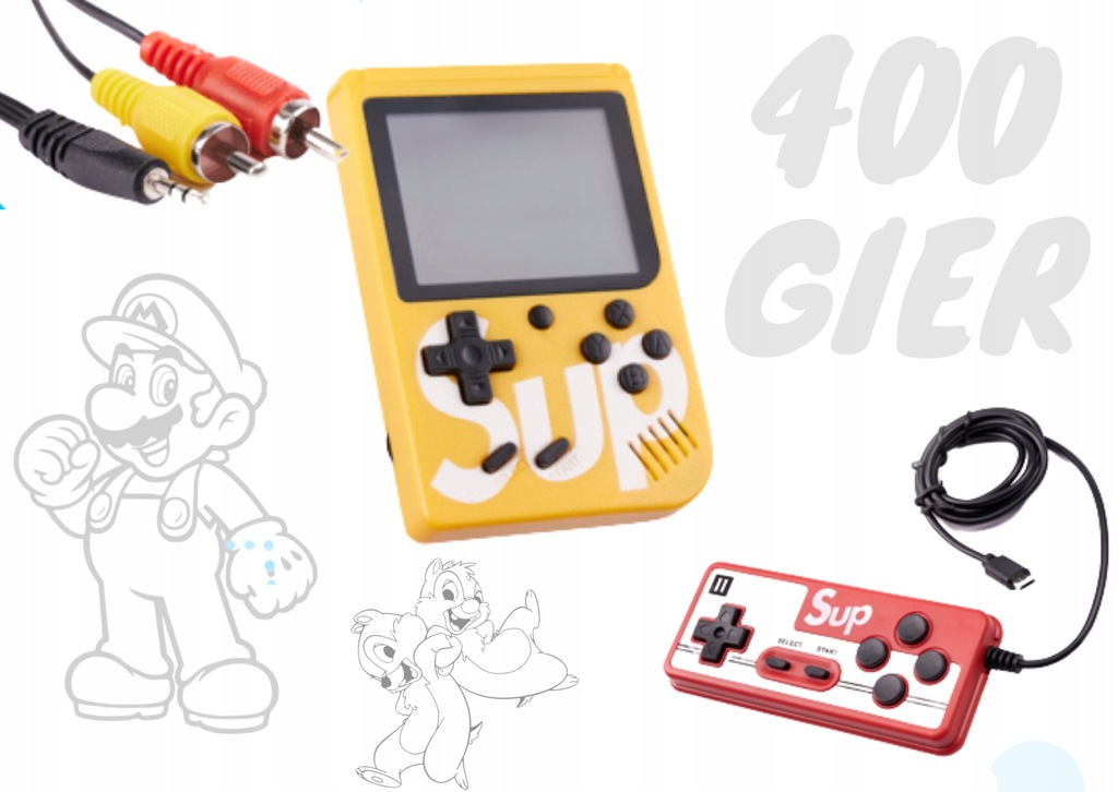 KONSOLA GAME BOX + PAD Ilość gier: 400 - 13713853537 - oficjalne ...