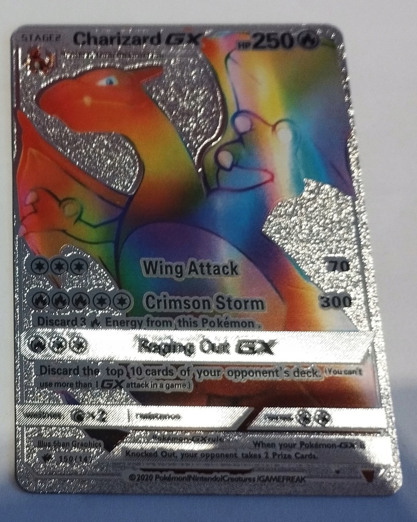 SREBRNA KARTA POKEMON CHARIZARD - 12763864348 - oficjalne archiwum Allegro