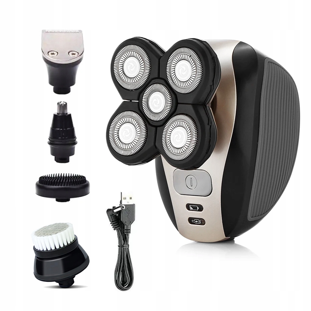 5 Blades 5D Floating Shaver Multi-Function Electric Grooming Kit ...