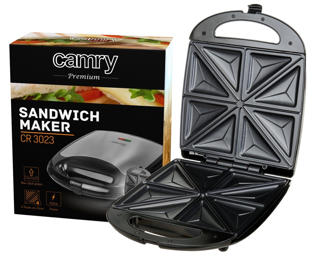 CAMRY CR3023 OPIEKACZ DO KANAPEK SANDWICH TOSTER - 8866211034 ...