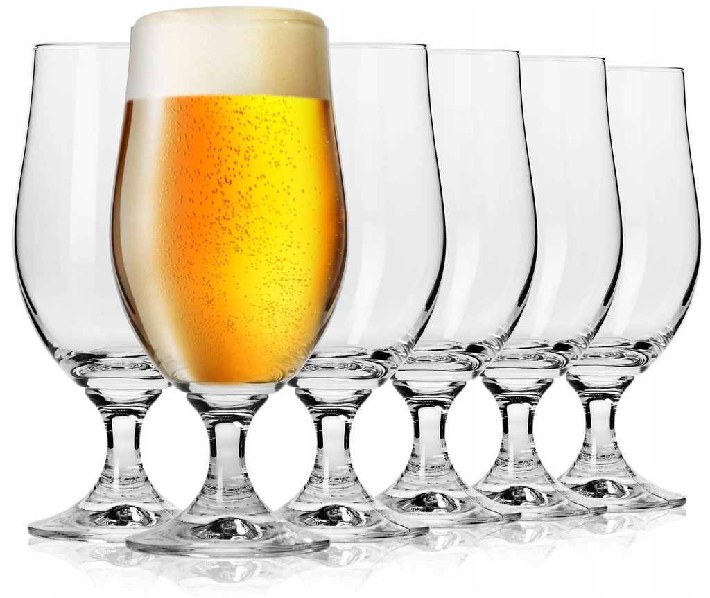Pokale kufle szklanki do piwa KROSNO Lager 330ml 6 - 7646578415 - oficjalne archiwum Allegro