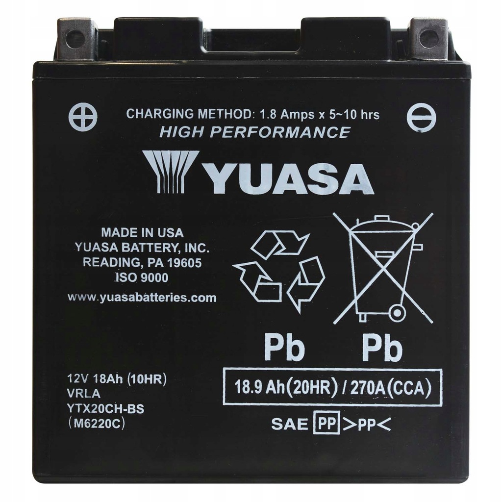 YUASA YTX20CH-BS 12V 18,9AH 270A - 10478832409 - oficjalne archiwum Allegro