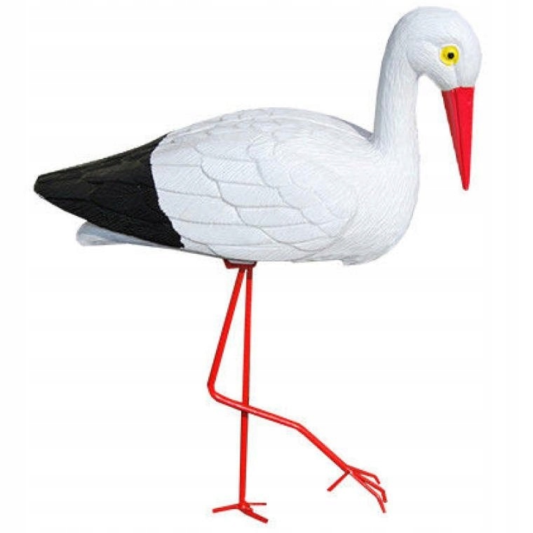 BOCIAN POLSKI FIGURKA OGRODOWA OZDOBA DEKORACJA - 12034471688 ...