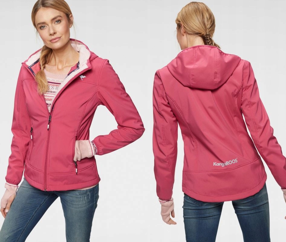 KANGAROOS RÓŻOWA KURTKA SOFTSHELL 46 - 12906070187 - oficjalne archiwum Allegro