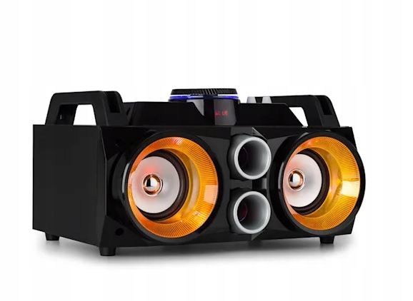BOOMBOX GŁOŚNIK 100W RGB-LED AKUMULATOR USB BT SD - 11193065465 ...