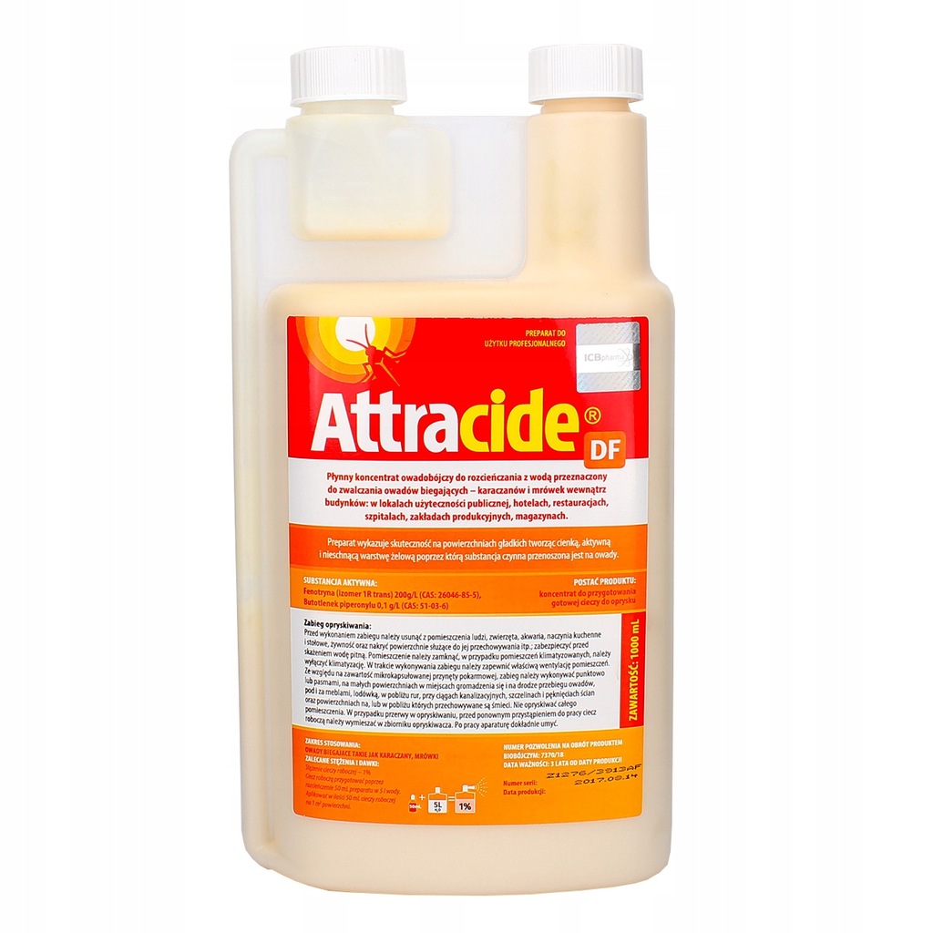 ATTRACIDE DF środek oprysk na KARACZANY MRÓWKI 1L - 8093137778 ...