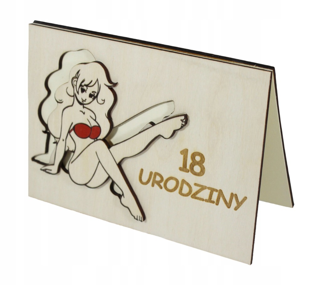 kartka 18 urodziny PAMIĄTKA 3d prezent osiemnastka - 9475306446 - oficjalne archiwum Allegro