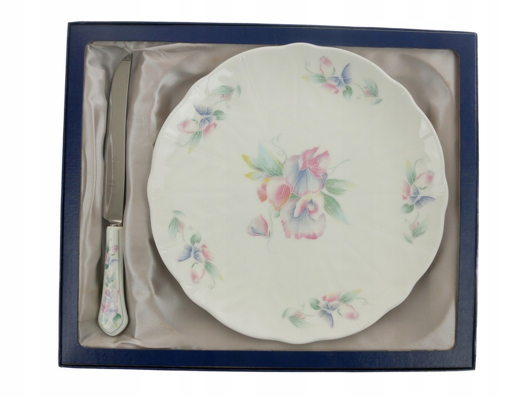 ANTYK - TALERZ Z NOŻEM - AYNSLEY - 13338273128 - oficjalne archiwum Allegro