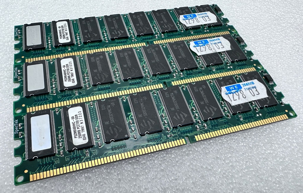 Stara Retro pamięć RAM SPECTEK 256MB PC2700 DDR - 14828085685 ...
