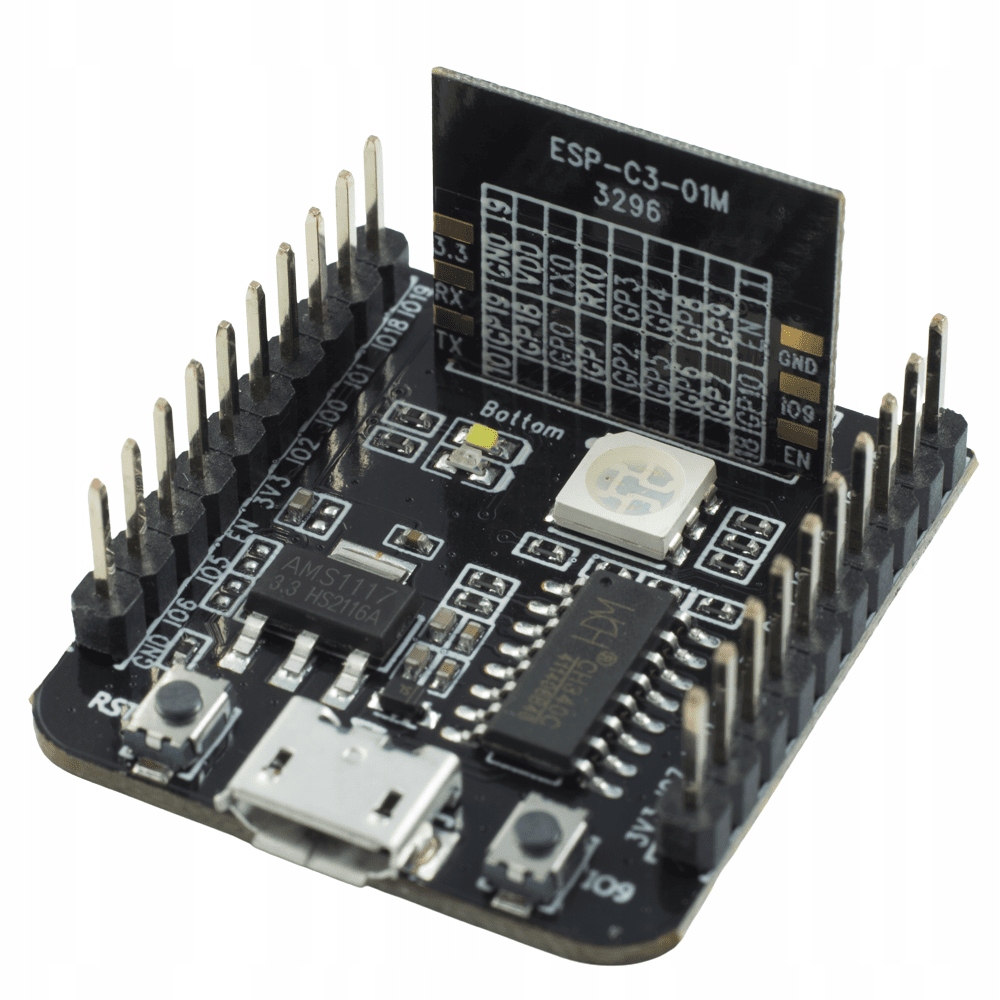 ESP32 ESP32-C3-01M-KIT RISC-V WiFi + BLE 5.0 - 13170814291 - oficjalne ... ESP32 ESP32-C3-01M-KIT RISC-V WiFi + BLE 5.0 - 13170814291 - oficjalne ...