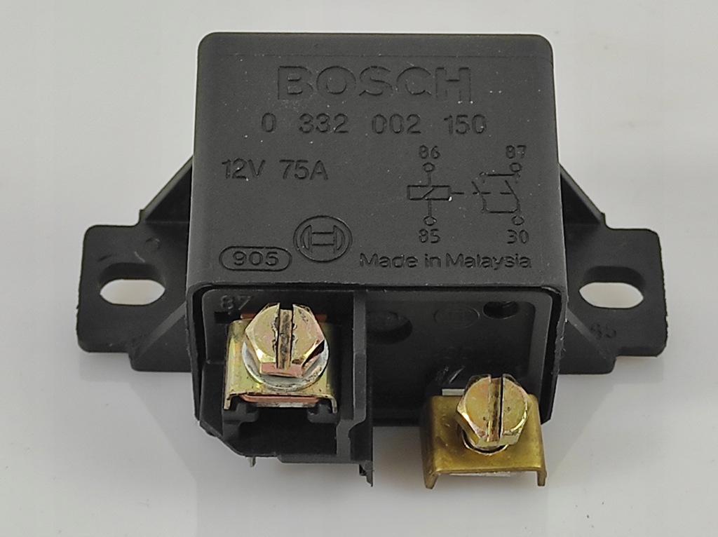 PRZEKAŹNIK PRĄDU PRACY BOSCH 0 332 002 150 12V 75A - 12180383745 ...