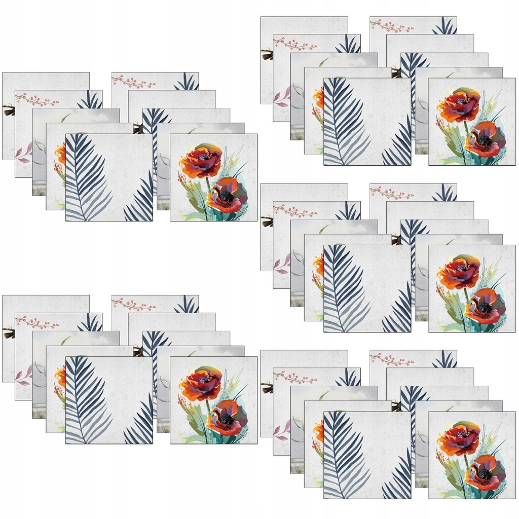 Tile Stickers Wall Sticker Cupboard Sticker 50 Pcs - 13331886660 ...