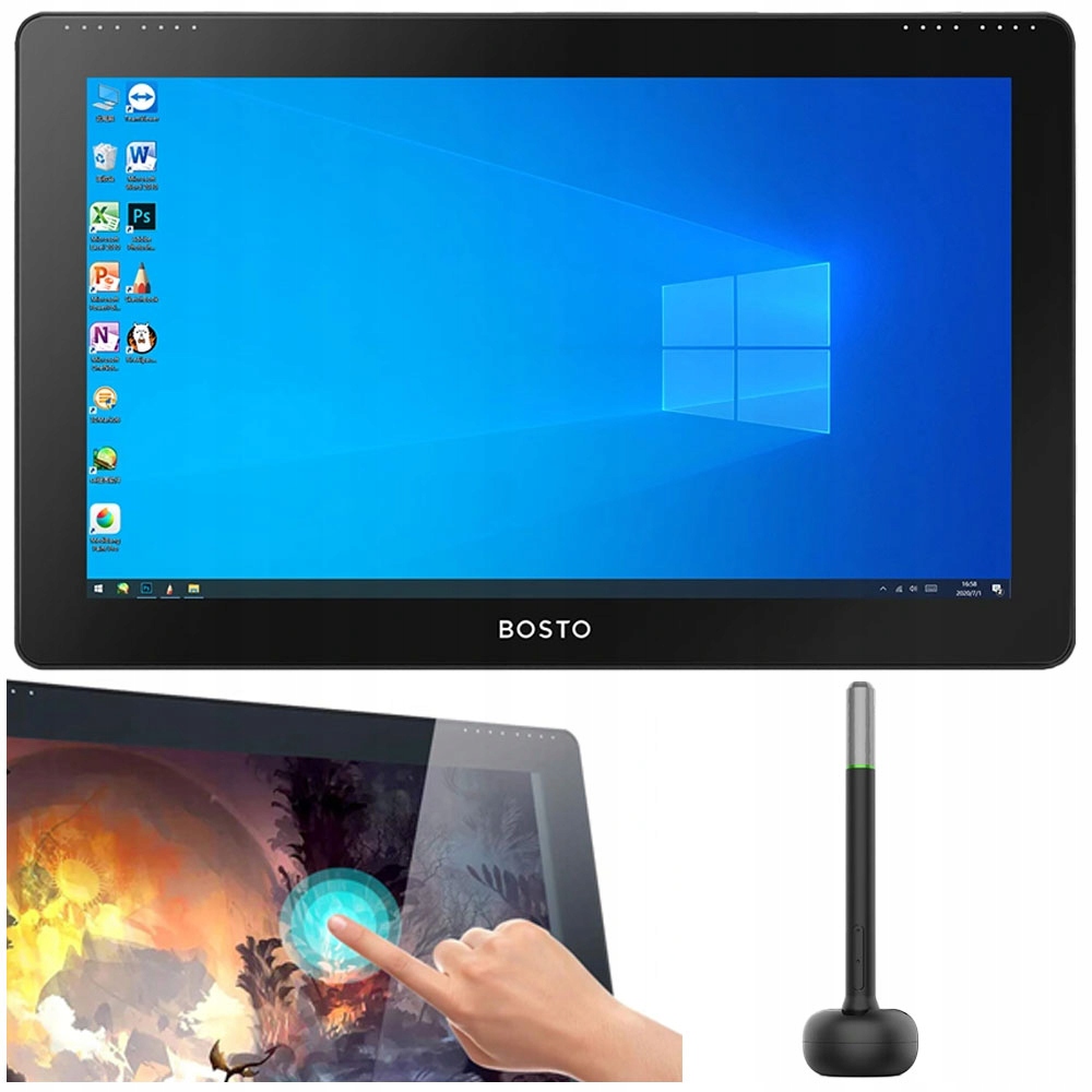 Tablet graficzny BOSTO z WINDOWS Studio 16HDT - 11774467742 - oficjalne archiwum Allegro
