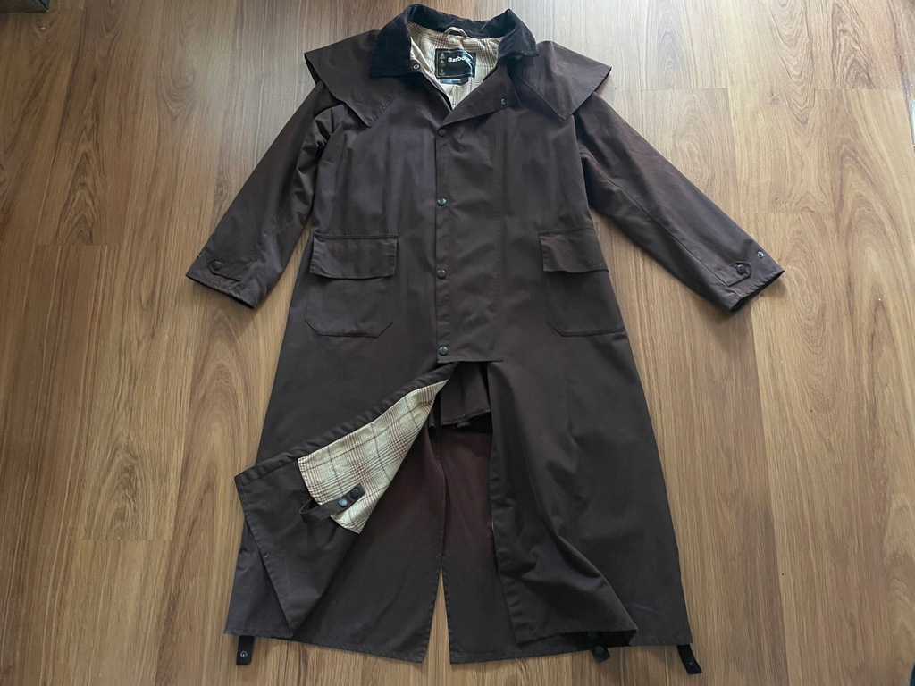 BARBOUR * STOCKMAN COAT * XL * WOSKOWANY PŁASZCZ - 12380874860 ...
